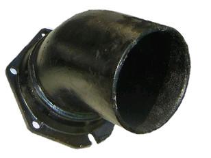 China Mechanical Cast Iron Pipe Fittings MJ×PE 90 Degree Bend Cement Lining Finish for sale