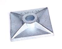 China Concrete Tie Rod Square Washer Plates / Steel Pressed Formwork Waler Plate for sale