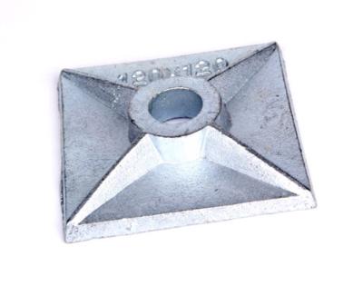 China Concrete Tie Rod Square Washer Plates / Steel Pressed Formwork Waler Plate for sale