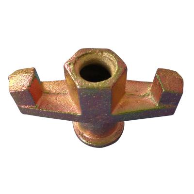 China Concrete Walls Scaffolding Accessories Ductile Cast Iron Two Wing Nut for sale
