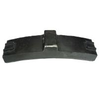 China Plain Oiled Grey Cast Iron Casting Railway Locomotive Brake Block for sale
