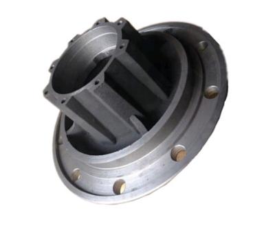 China Clay Sand Mold Casting GGG50 Ductile Iron Truck Axle Rear Wheel Hub Parts for sale