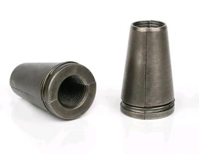 China 20CrMnTi Post Tension Accessories / 2 Pieces 3 Pieces Post Tension Wedges for sale