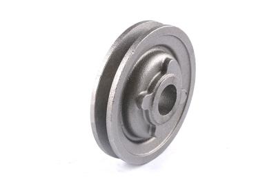 China Sandblasting Belt Pulley Grey Cast Iron Casting Flywheel Customized Color for sale