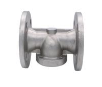 China Three Way Valve 316 Stainless Steel Flanges Connection Ball Valve Body for sale