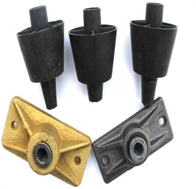 China Cast Iron 12.7mm Post Tension Wedges Monostrand Anchorage For Unbonded PC Strand for sale