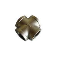 China 4 Way Cross Lost Wax Casting NPT Thread Stainless Steel Pipe Fittings for sale