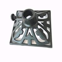 China Square Heavy Duty Cast Iron Parasol Base For Garden Outdoor Furniture OEM for sale
