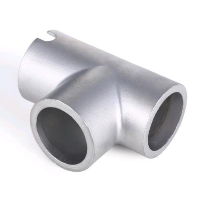 China Construction / Fluid treatment Stainless Steel Precision Casting Three Way Pipe Parts for sale