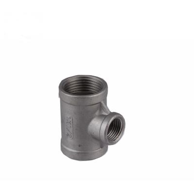 China 304 Stainless Steel Precision Investment Casting Tee Pipe Fittings for sale