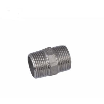 China Precision Stainless Steel 304/316 Casting Hexagon Nipple Pipe Fittings for sale