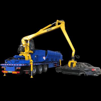 China Hydraulic Vehicle Portable Scrap Car Baler Metal Forming Machine Diesel Engine Driven 200L for sale