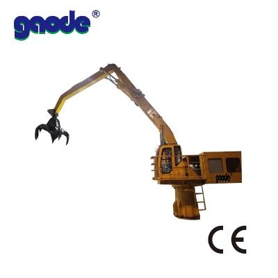 China Material Handling Fixed Grab Machine 37KW 8900mm Arm for Scrap Waste Wood for sale