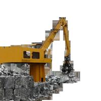 China Material Handling Fixed Grab Machine 37KW 8900mm Arm for Scrap Waste Wood for sale