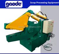 China HC43-630 63Ton Hydraulic Alligator Shear Mini Scrap Metal Shear 400mm Blade for sale