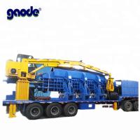 China 215HP Portable Hydraulic Vertical Baler for Metal Scrap Mobile Car Baler 5000x2000mm Press Box for sale