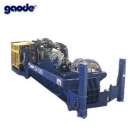 China 215HP Portable Hydraulic Vertical Baler for Metal Scrap Mobile Car Baler 5000x2000mm Press Box for sale