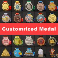 China Zinc Alloy Sport Custom Medals 3D Gold Medal for Souvenir Gift for sale