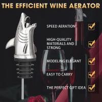 China Custom Animal Metal Wine Pourer With Zinc Alloy Stainless Steel Material for sale
