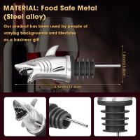 China Custom Animal Metal Wine Pourer With Zinc Alloy Stainless Steel Material for sale