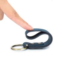 China Custom Metal Pu Leather Keychain Car Brand Gift Business Key Ring for sale