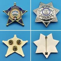 China 3D Gold Plating Metal Badge Zinc Alloy Army Emblem Clothes Lapel Pins Customized for sale