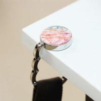 China Custom Foldable Purse Hook Zinc Alloy Womens Bag Table Hanger for sale