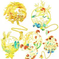 China Custom Metal Enamel Magnetic Bookmarks Gold Sliver Plated Painted for sale