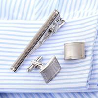 China Custom Tie Clips Gold Silver Stainless Steel Men's Musical Clip on Ties for sale