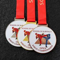 China Zinc Alloy Metal Sports Custom Medals 2D 3D Gold Silver Award Medal for sale