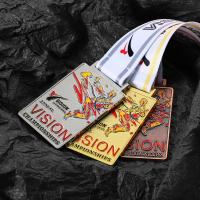 China Zinc Alloy Metal Sports Custom Medals 2D 3D Gold Silver Award Medal for sale
