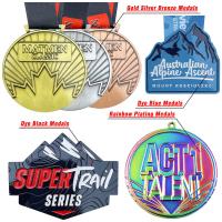 China Zinc Alloy Custom Sport Medal 3D Gold Award Marathon Running Medal for sale