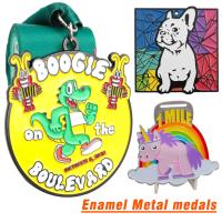China Custom 3D Sports Metal Medal for Basketball Soccer Football With Ribbon for sale
