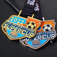 China Custom Sport Souvenir Die Cast Medal Silver Gold Metal Soccer Gymnastics Medals for sale