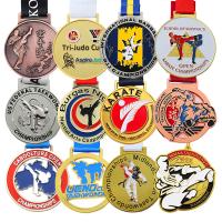 China Custom Metal Sports Medal 2d 3D Soccer Award Medals Zinc Alloy Enamel Medals for sale