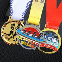 China Football Soccer Custom Metal Medals Dance Gymnastic Sports Copper Medals for sale