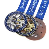 China Football Soccer Custom Metal Medals Dance Gymnastic Sports Copper Medals for sale