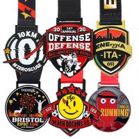 China Custom 2d 3D Metal Zinc Alloy Enamel Medal Marathon Running Medals for sale