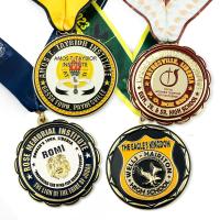 China 3d Zinc Alloy Custom Medal Synthetic Enamel Color Marathon Gold Medal for sale