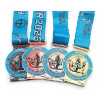 China 3d Zinc Alloy Custom Medal Synthetic Enamel Color Marathon Gold Medal for sale
