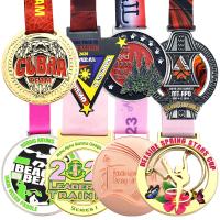 China Marathon Running Sports Medal Custom Award Medal Bronze Plated for sale