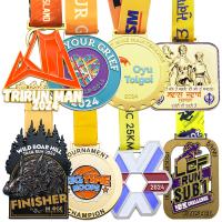 China Marathon Running Sports Medal Custom Award Medal Bronze Plated for sale
