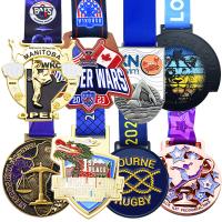 China Marathon Running Sports Medal Custom Award Medal Bronze Plated for sale