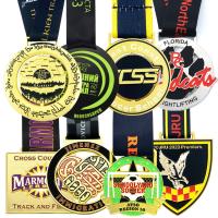 China Zinc Alloy Academic Award Medals Synthetic Enamel Color For School for sale
