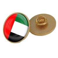 China Custom Lapel Pin Badge Round or Flag Shaped With Backing for sale
