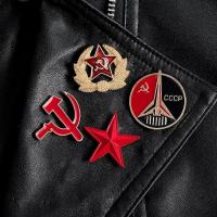 China Custom Enamel Military Cap Badges Lapel Pins Metal Band Pins Pentagram for sale
