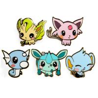 China Cute Hard Enamel Lapel Pin Magnetic Custom Metal Badges 3D for sale