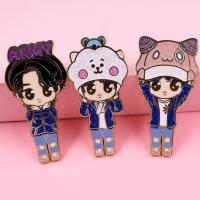China Custom Enamel Pins Badges Metal Idol Korea Kpop Lapel Pins for sale
