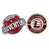 China Custom Football Lapel Pin Badges Hard Enamel Auto Badges And Emblems for sale