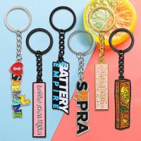 China Die Cut Zinc Alloy Enamel Keychains Cartoon Anime Type Customized for sale